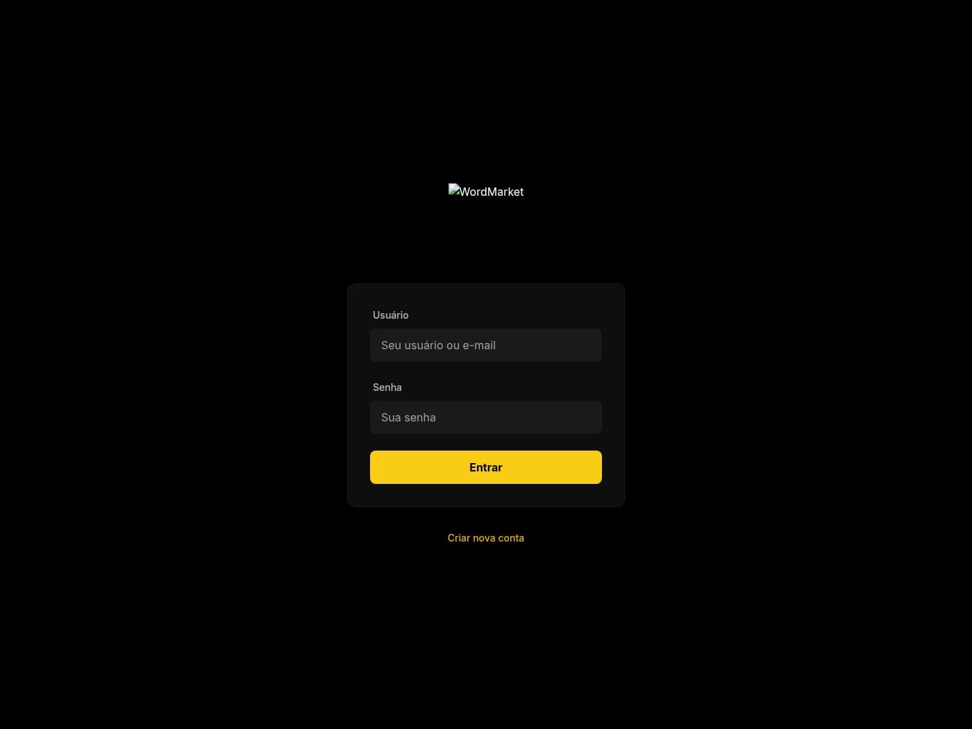 WordMarket Clone Panel