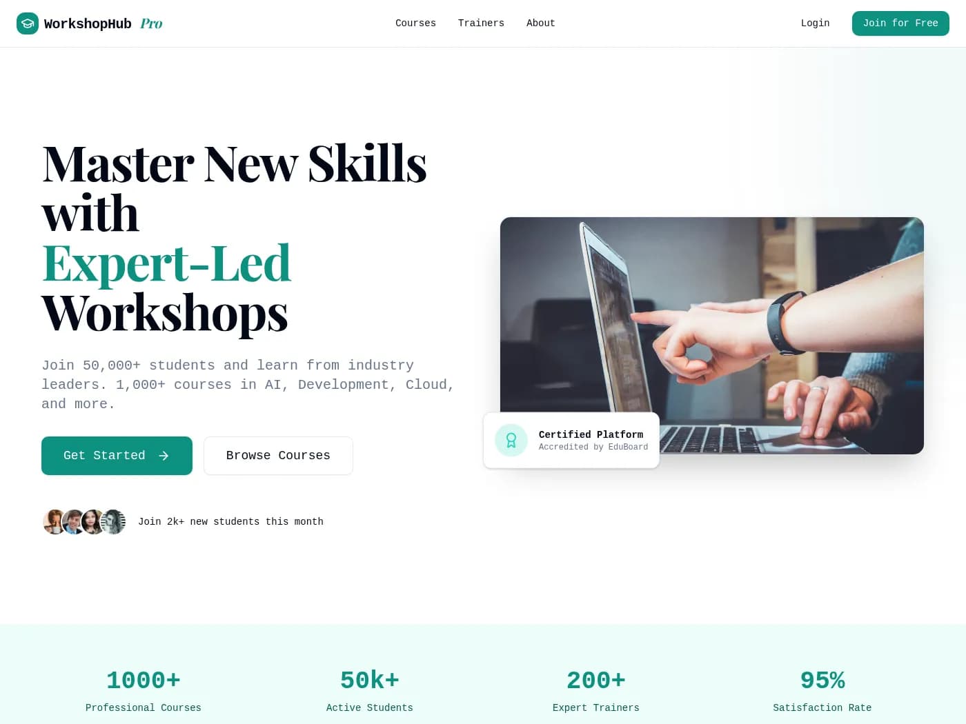 WorkshopHub Pro