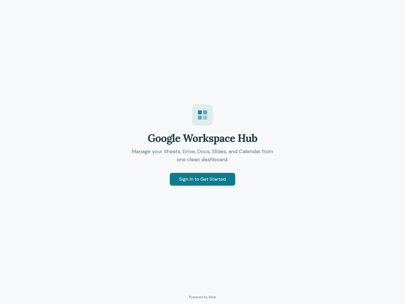 Google Workspace Hub