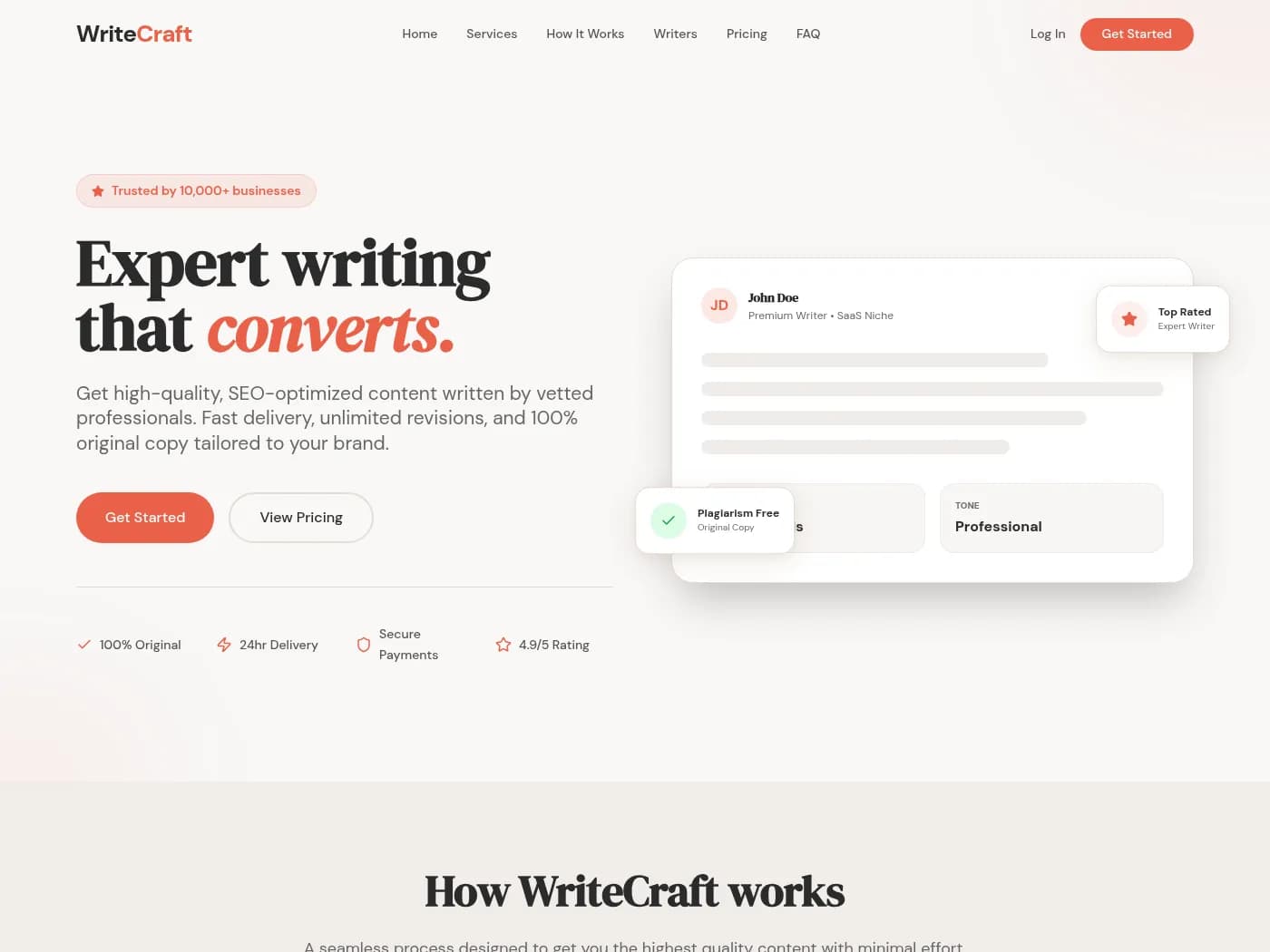 WriteCraft Website