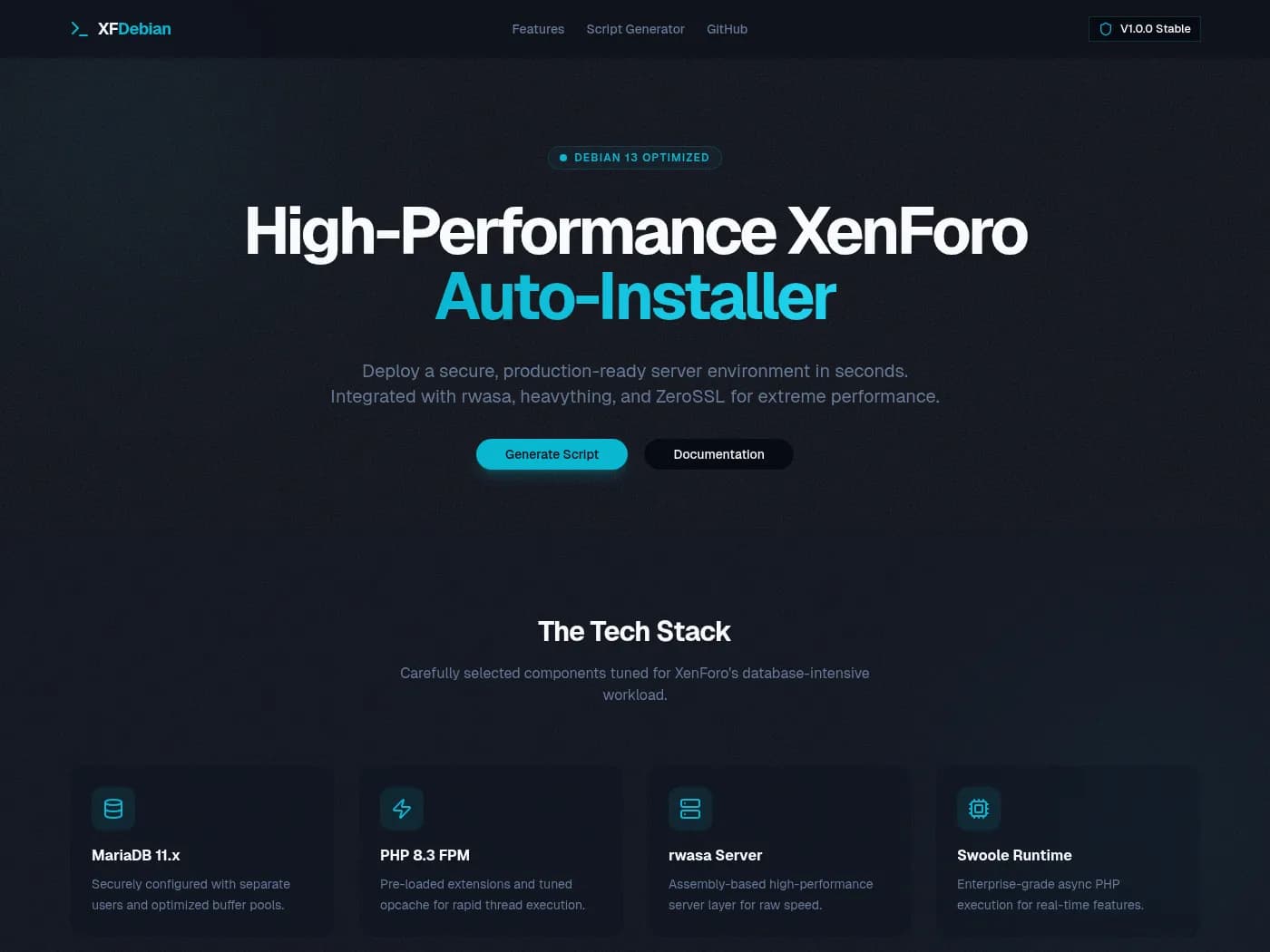 XenForo Debian Installer