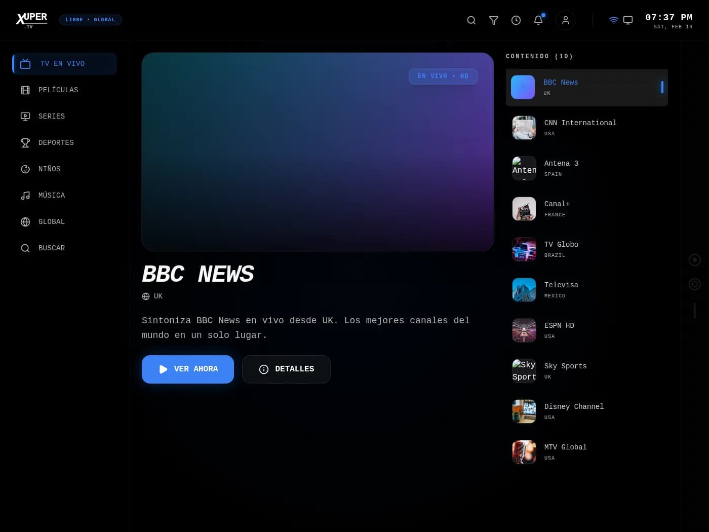 Xuper TV Clone