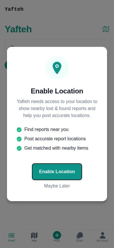 Yafteh: Lost & Found Network