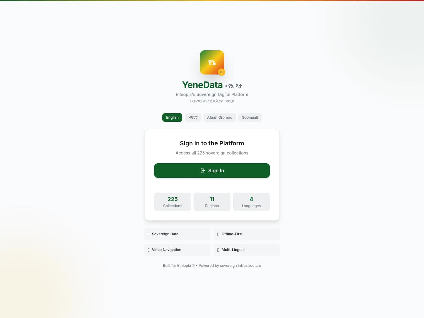 YeneData Sovereign Platform