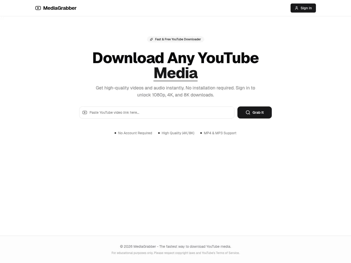 YouTube Media Grabber