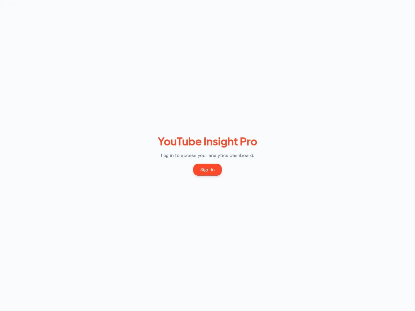 YouTube Insight Pro