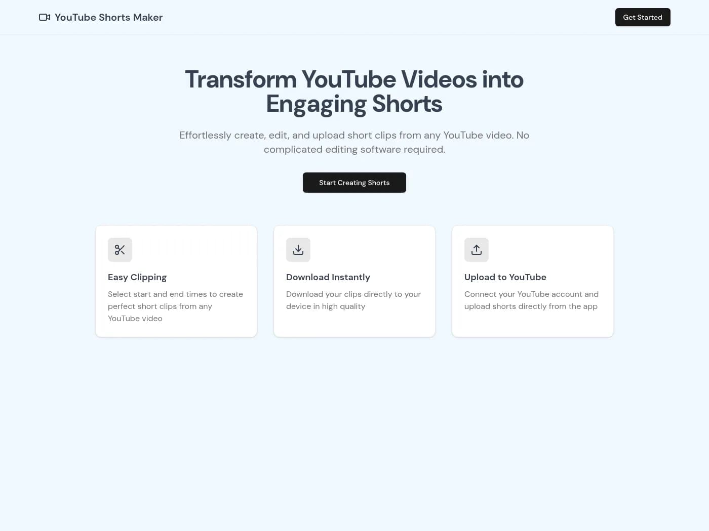 YouTube Shorts Maker