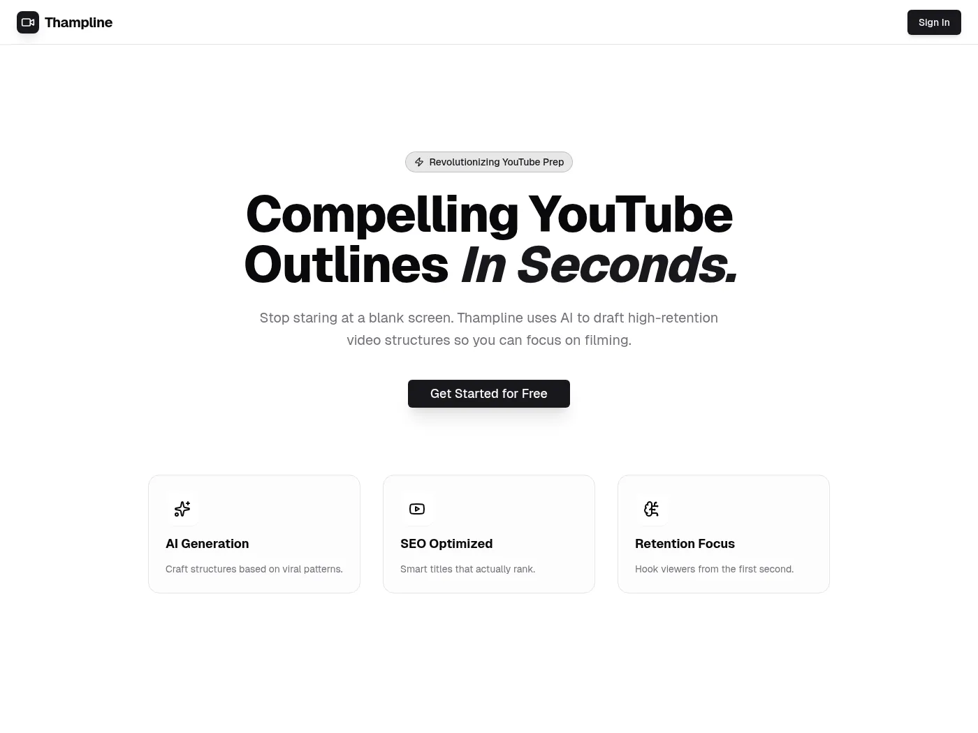 Thampline For YouTube