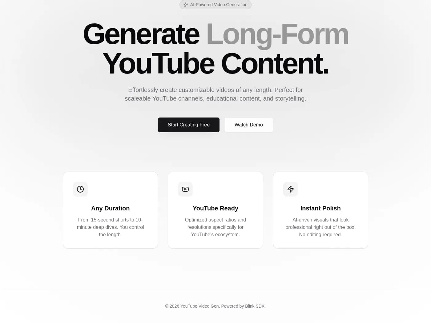 YouTube Video Generator