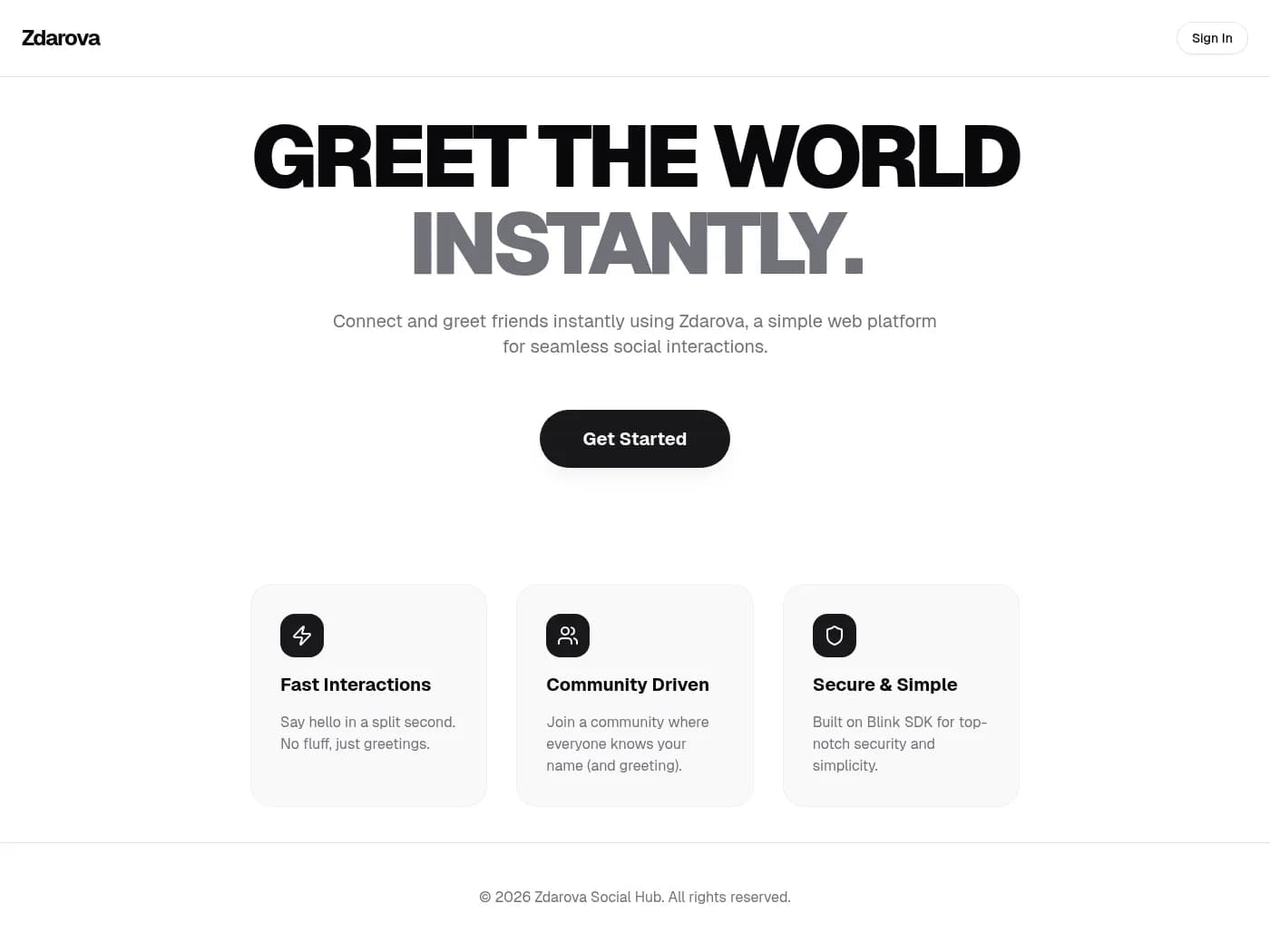 Zdarova Social Hub