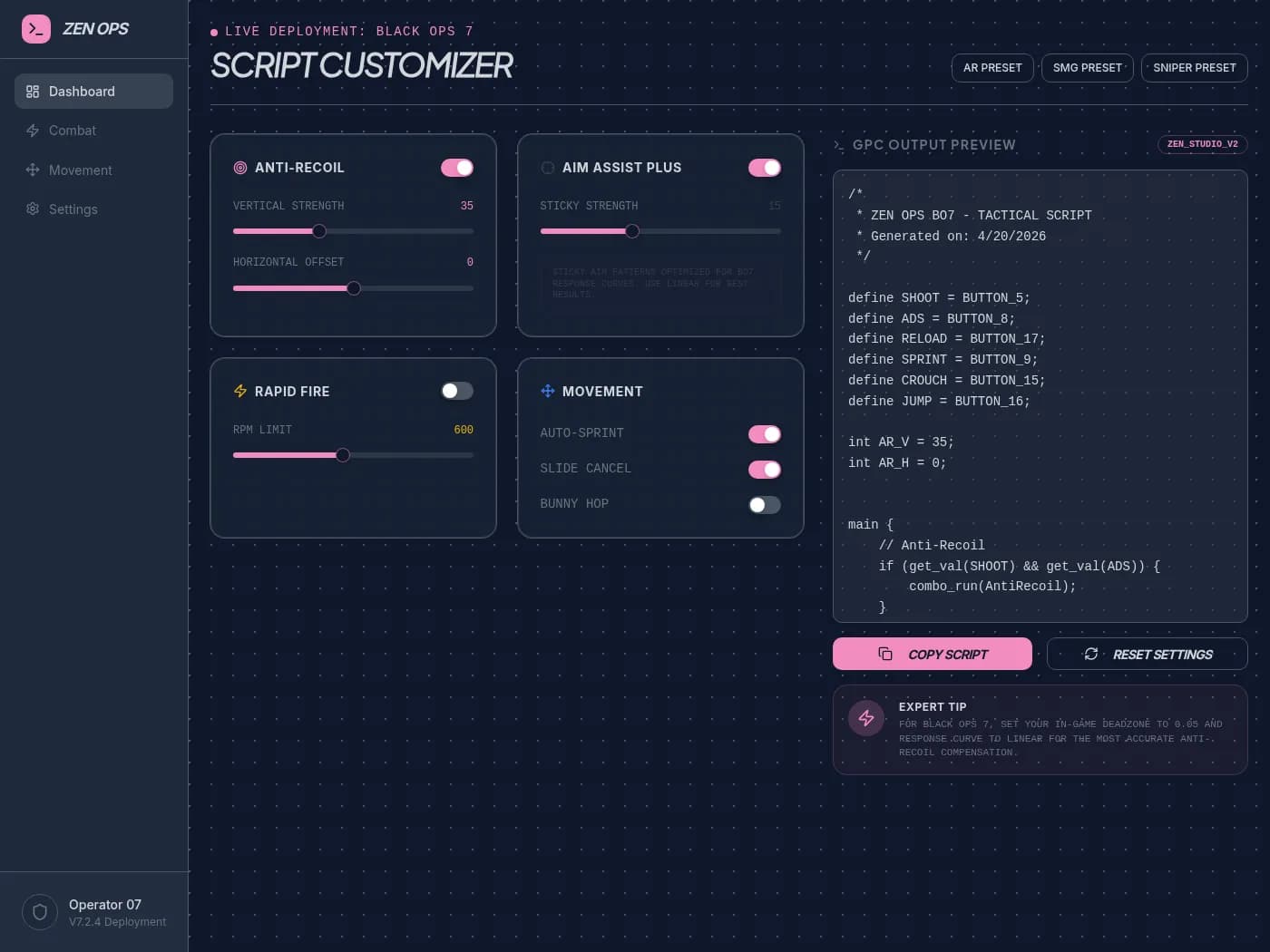Zen Black Ops Script