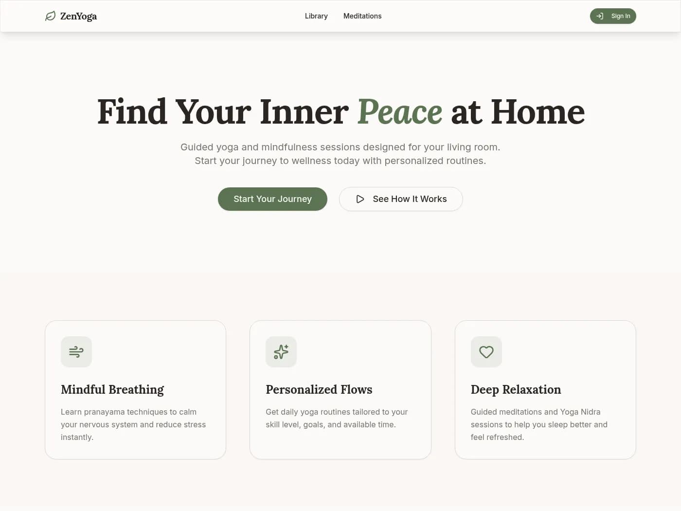 ZenYoga Trainer