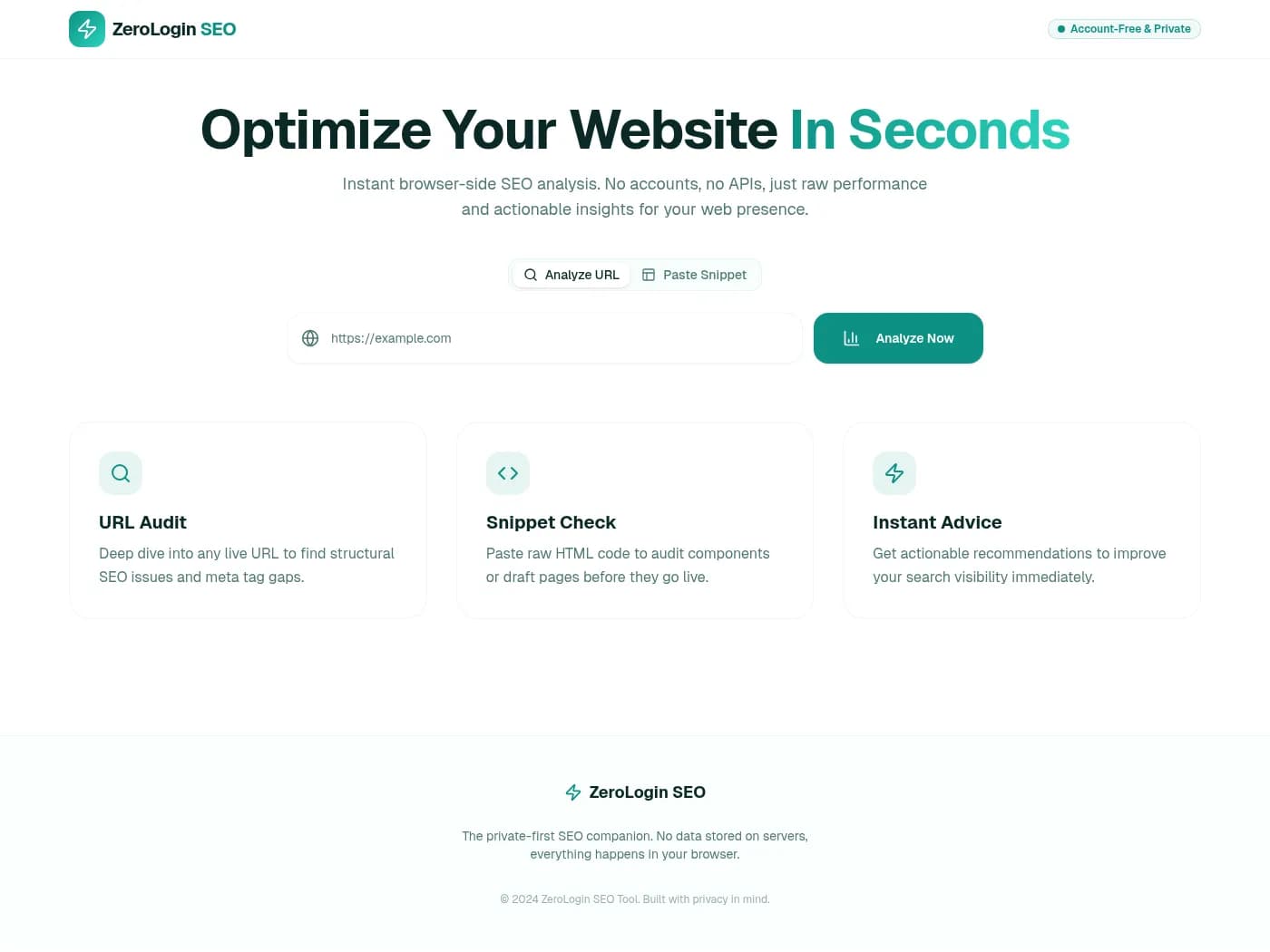 ZeroLogin SEO Helper