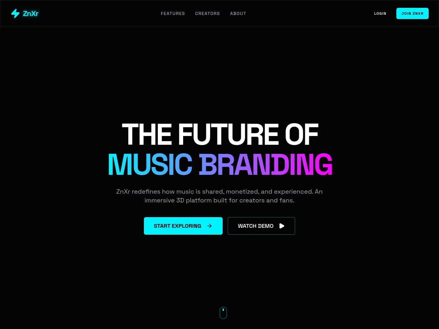 ZnXr 3D Music Platform