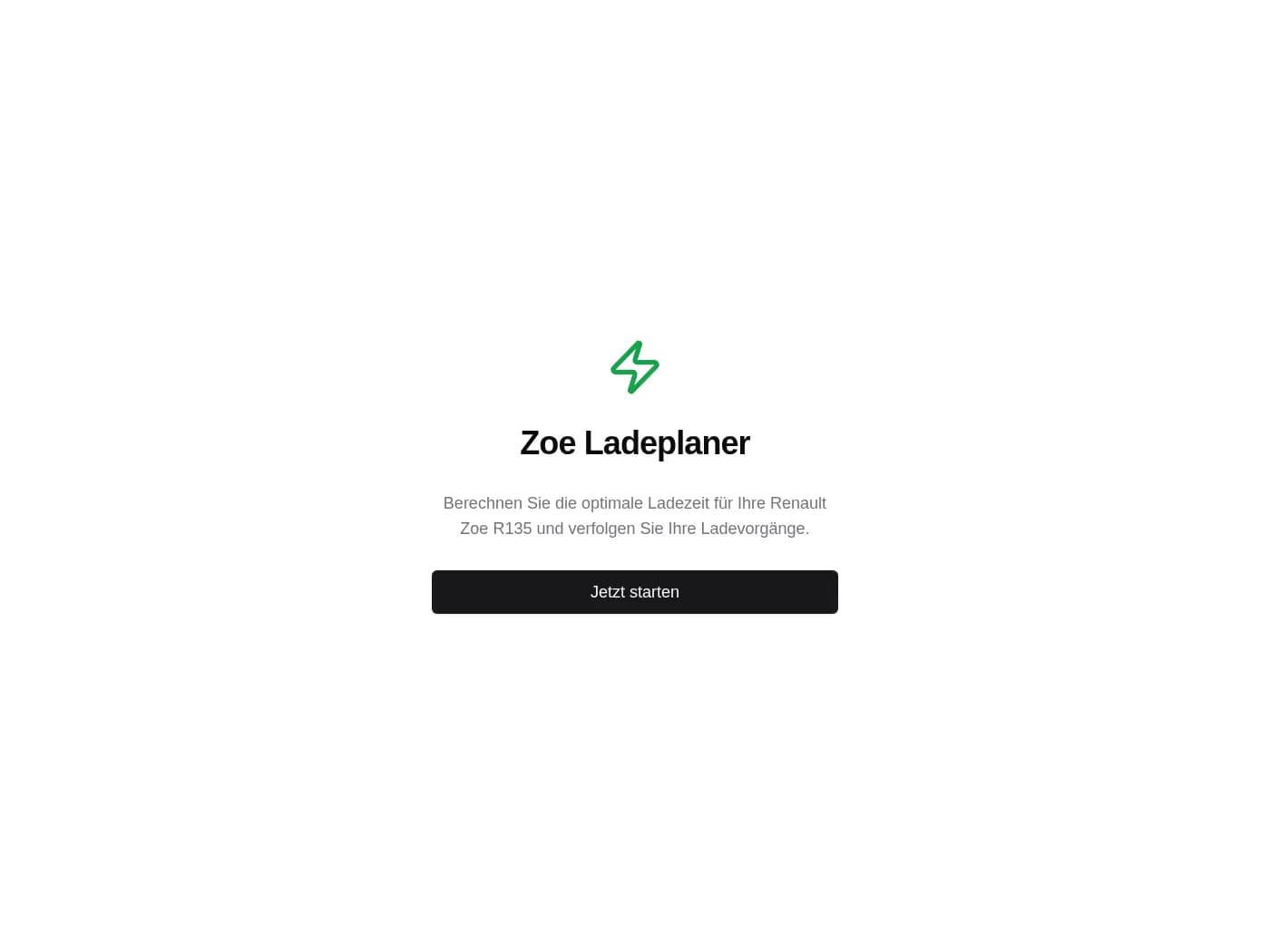 Zoe Charge Planner