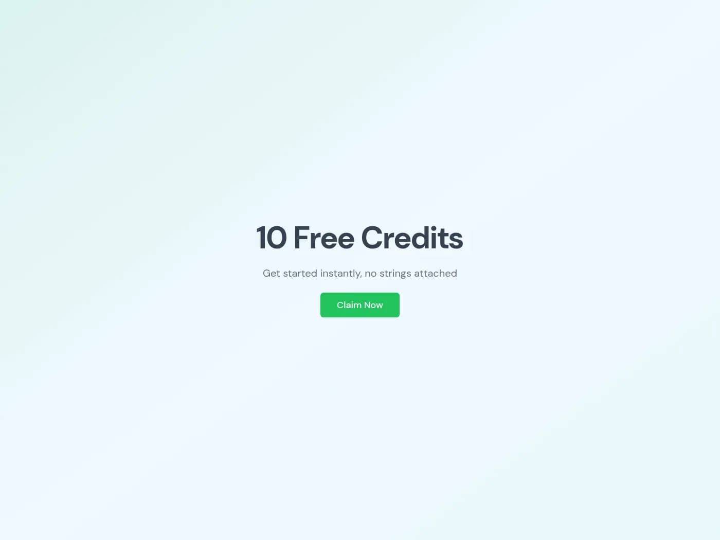 10FreeCredits Simple Website