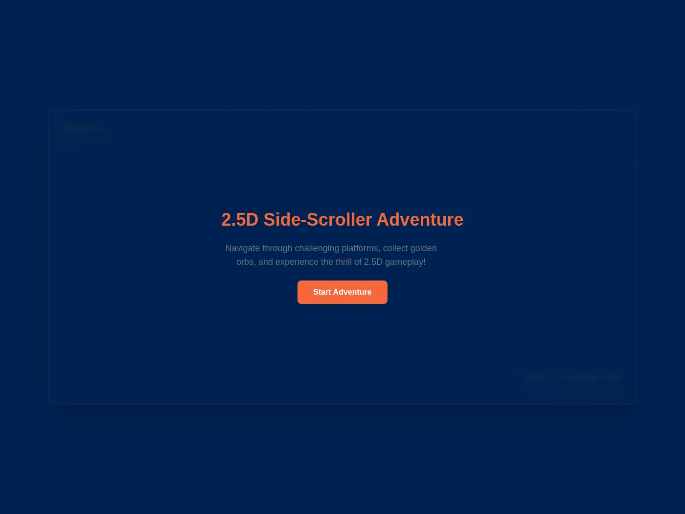 2.5D Side-Scroller Adventure Game