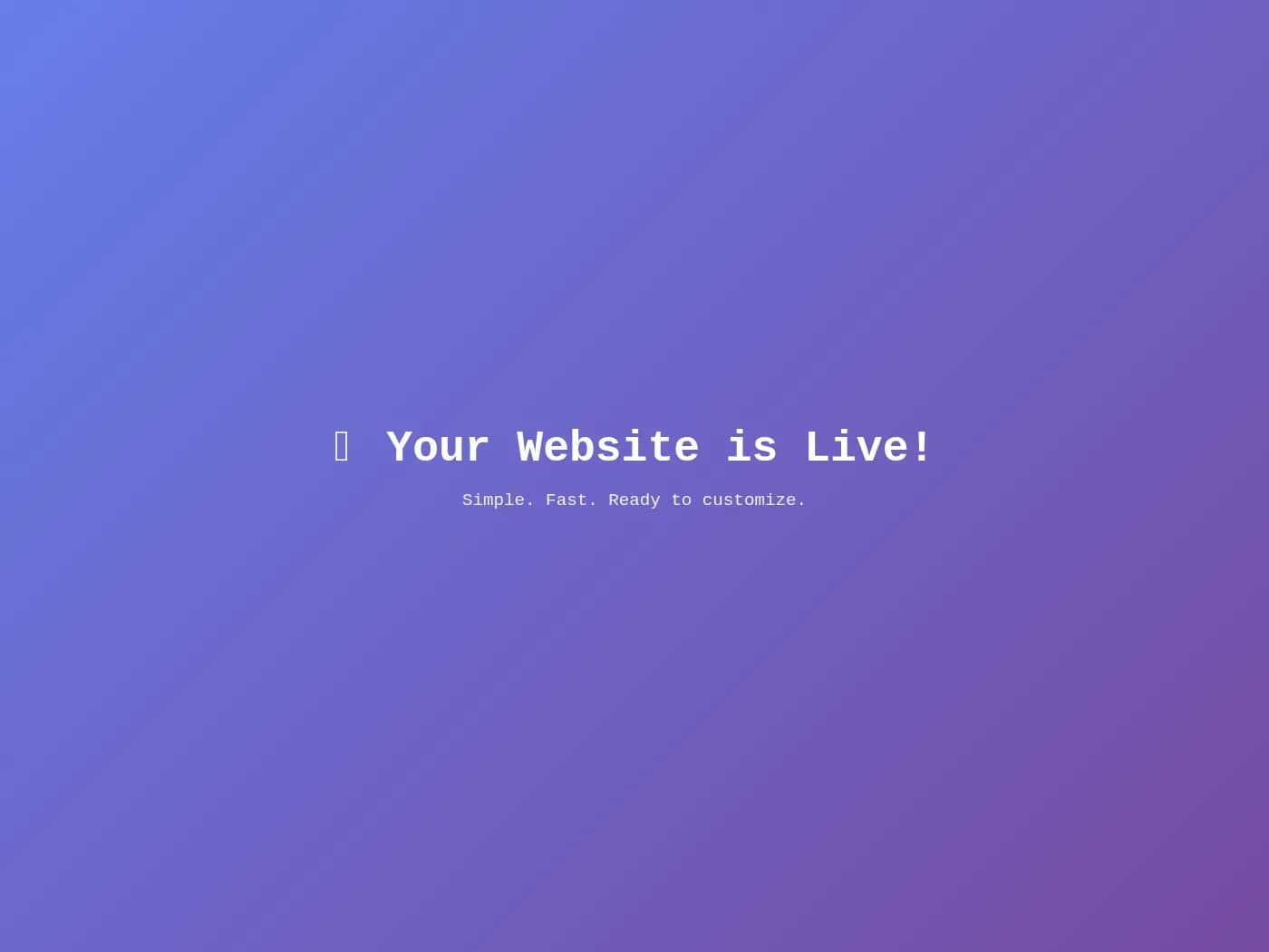 2-Day Website HTML Boilerplate