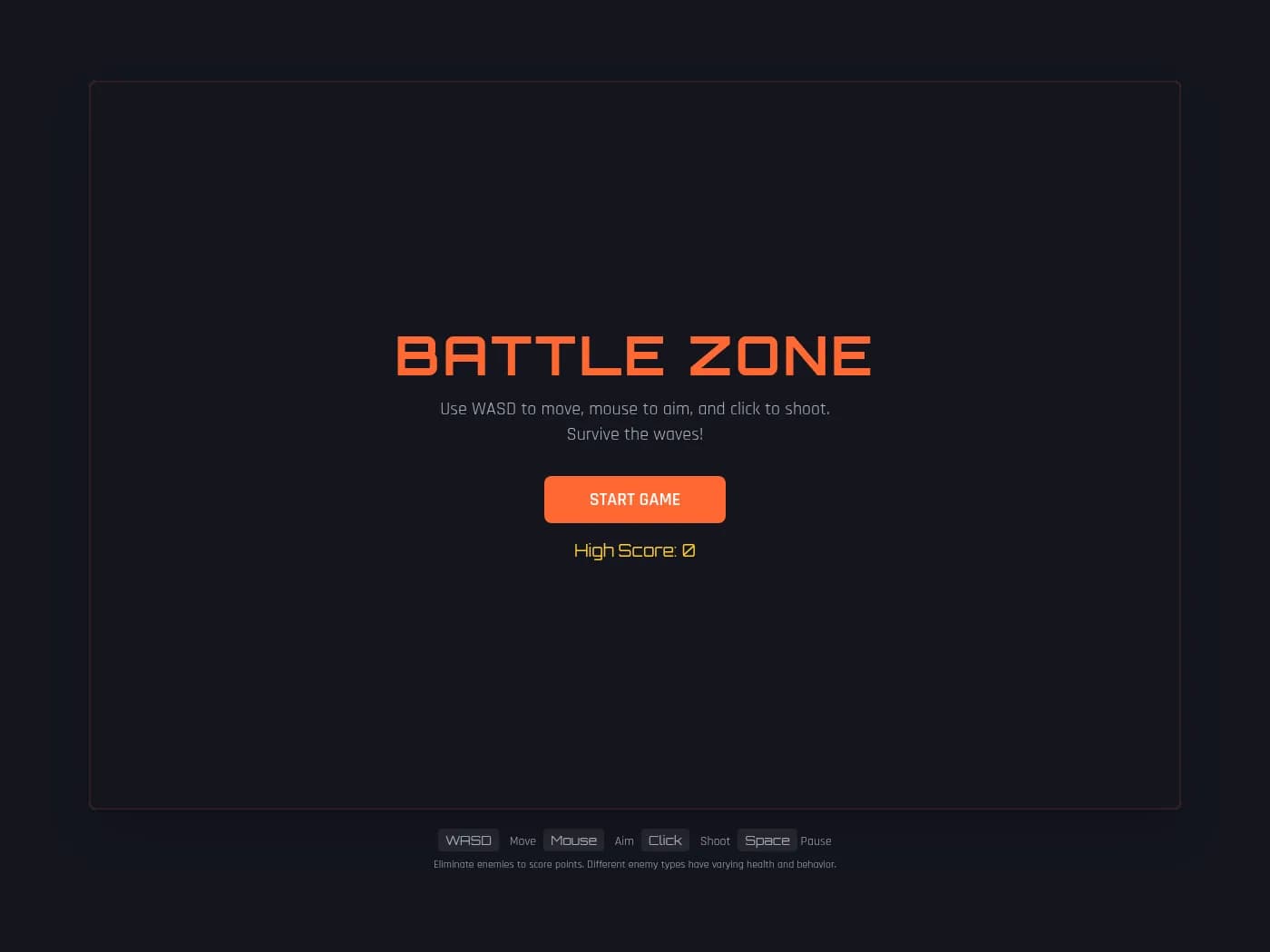 2D Gun Shooting Game