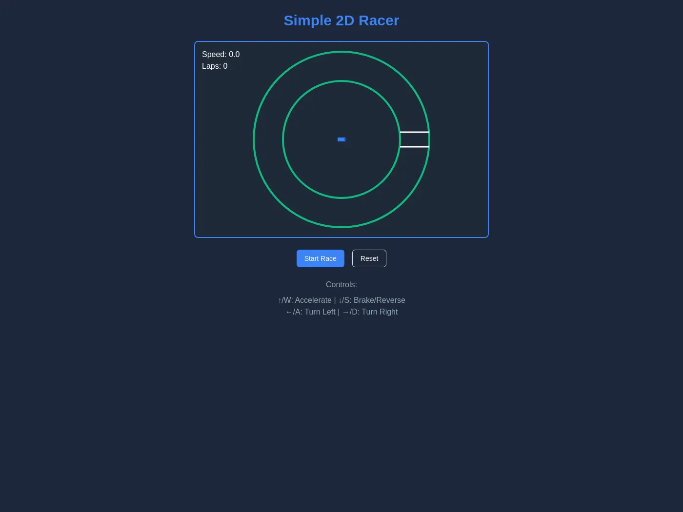 Turbo Track: 2D Racing Game