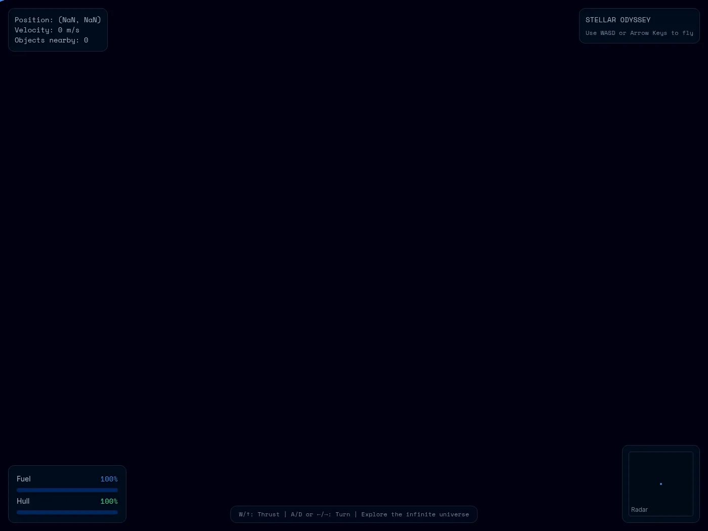 Stellar Odyssey: 2D Open World Space Exploration Game