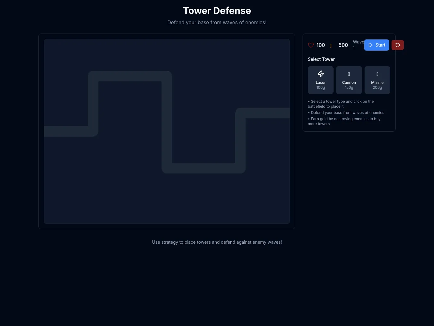 2D Tower Defense Game