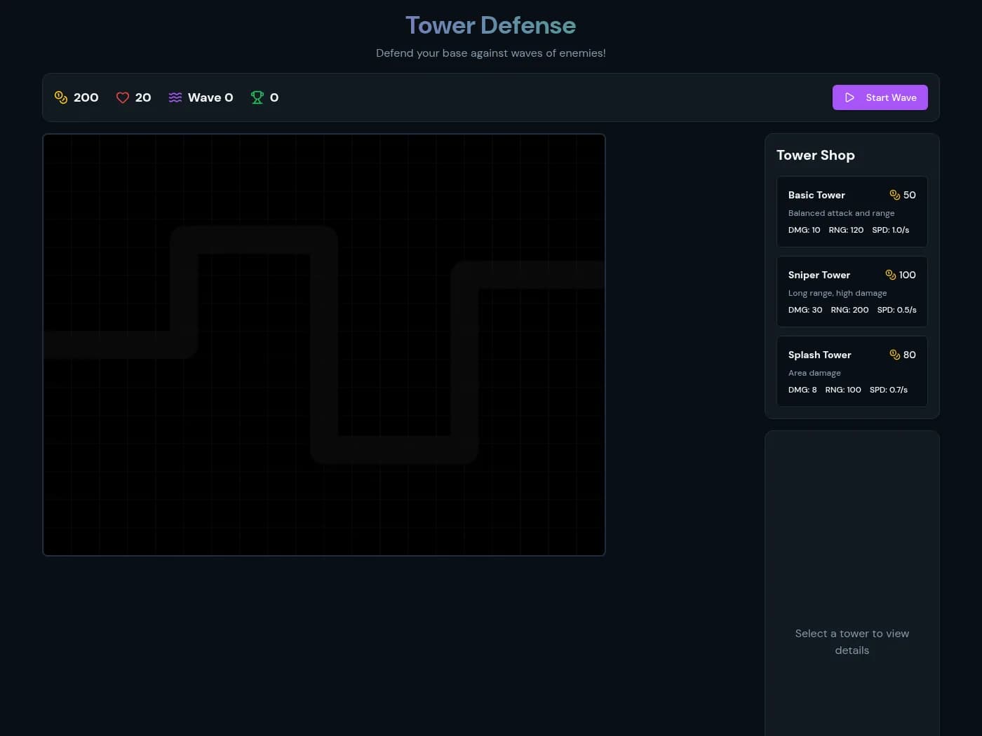 2D Tower Defense Game