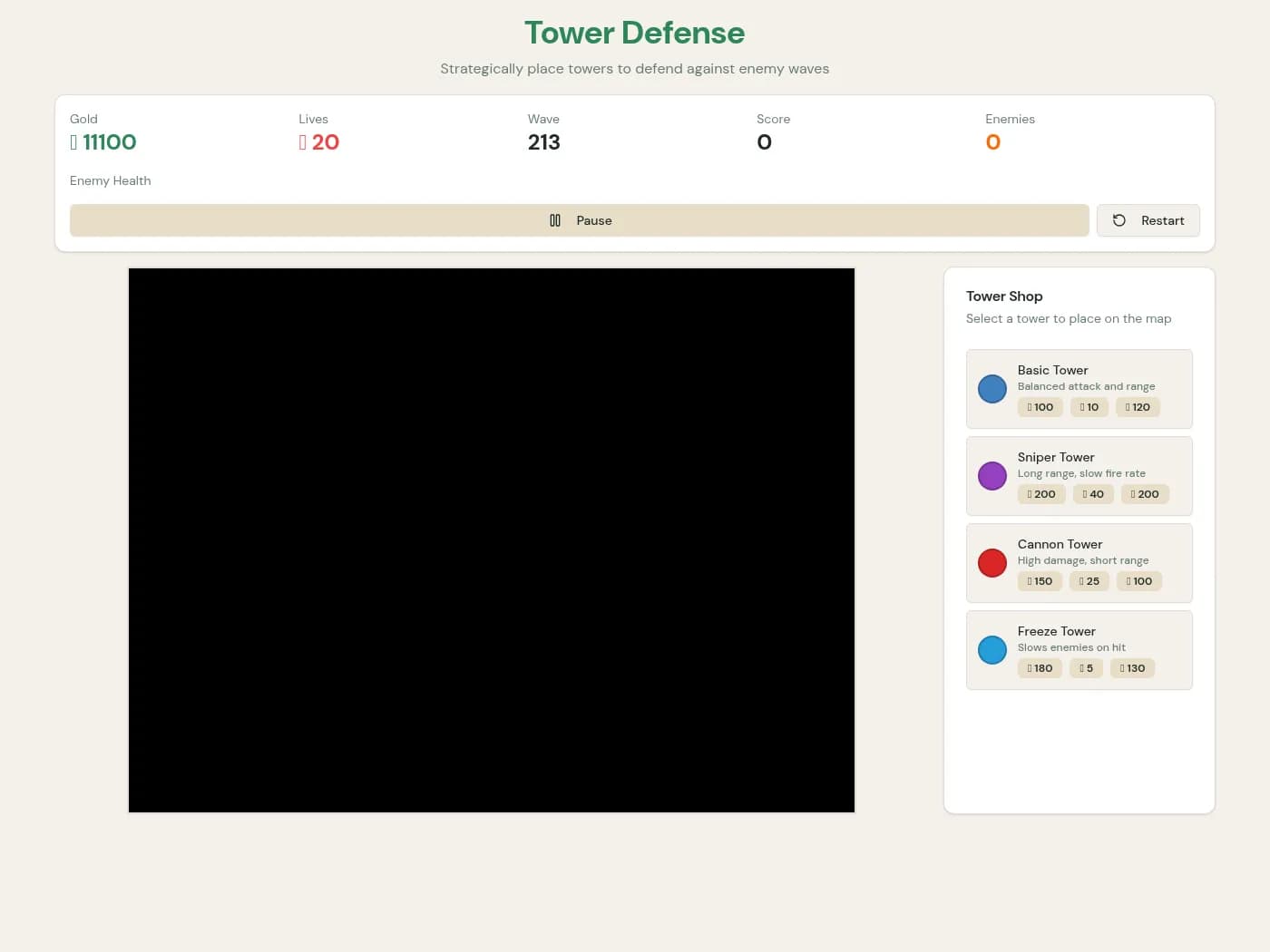 2D Tower Defense Game