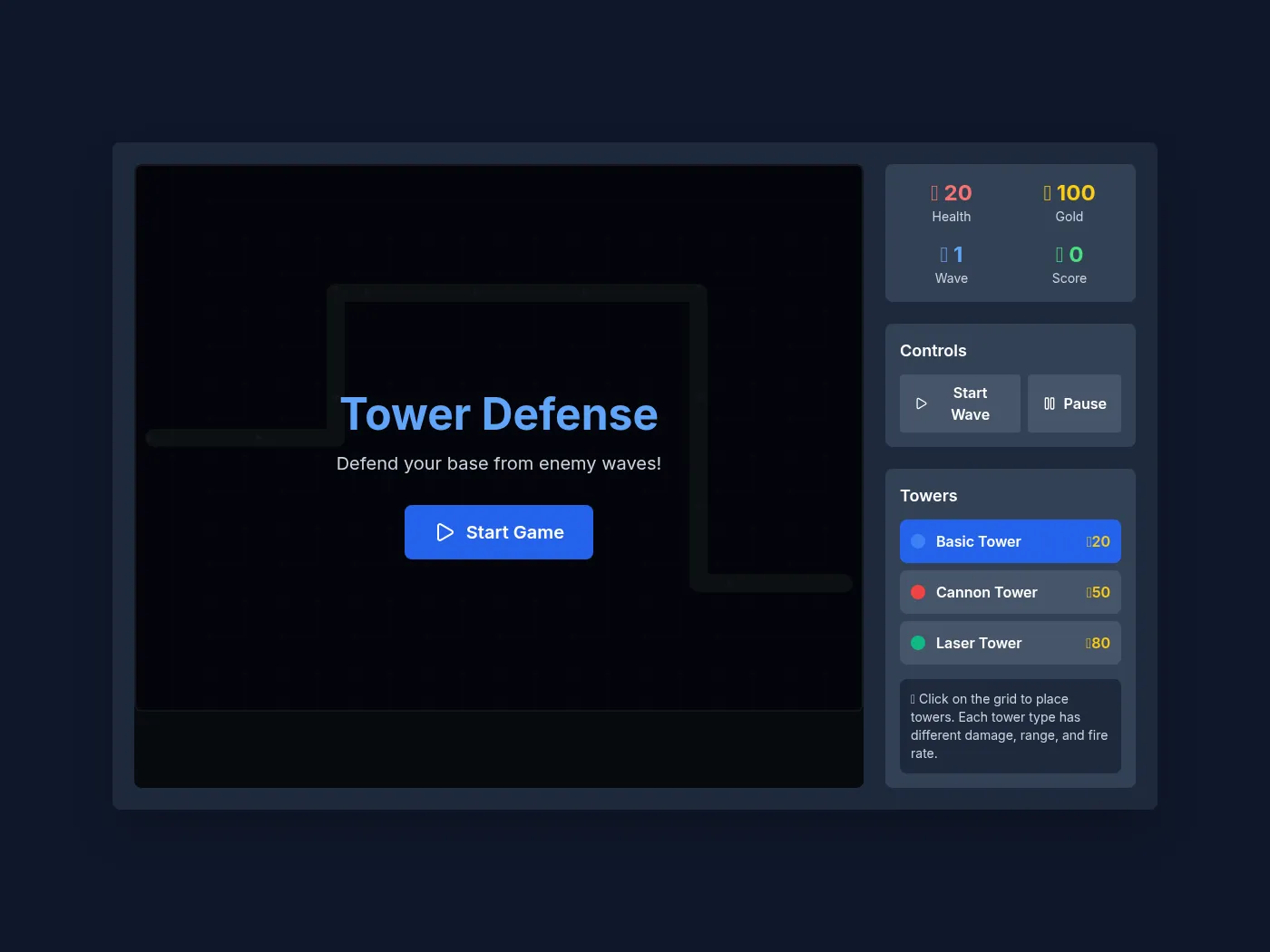 2D Tower Defense Game