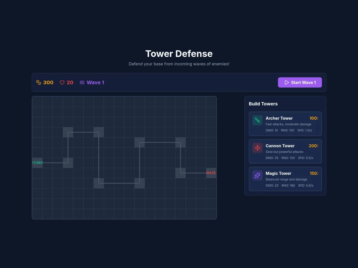 2D Tower Defense Game