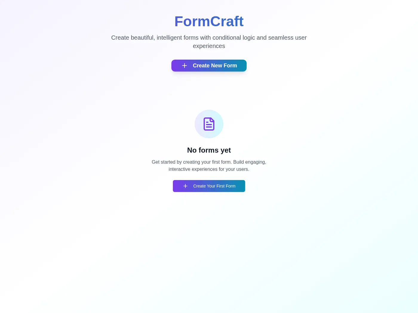 Sleek Form Builder with Conditional Logic