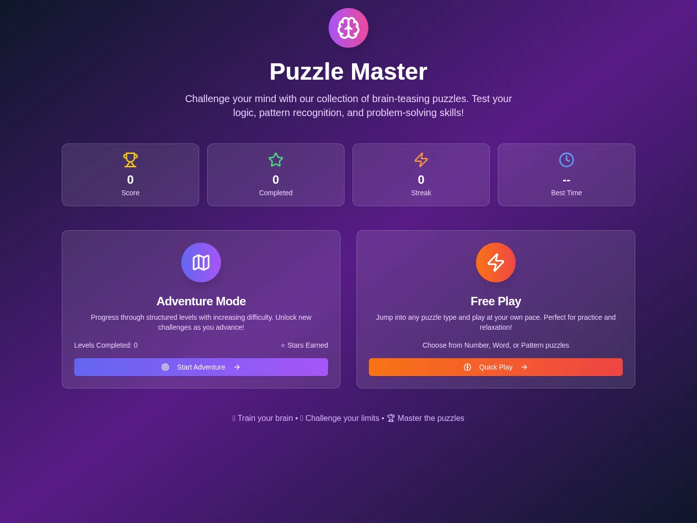 Interactive Puzzle Game