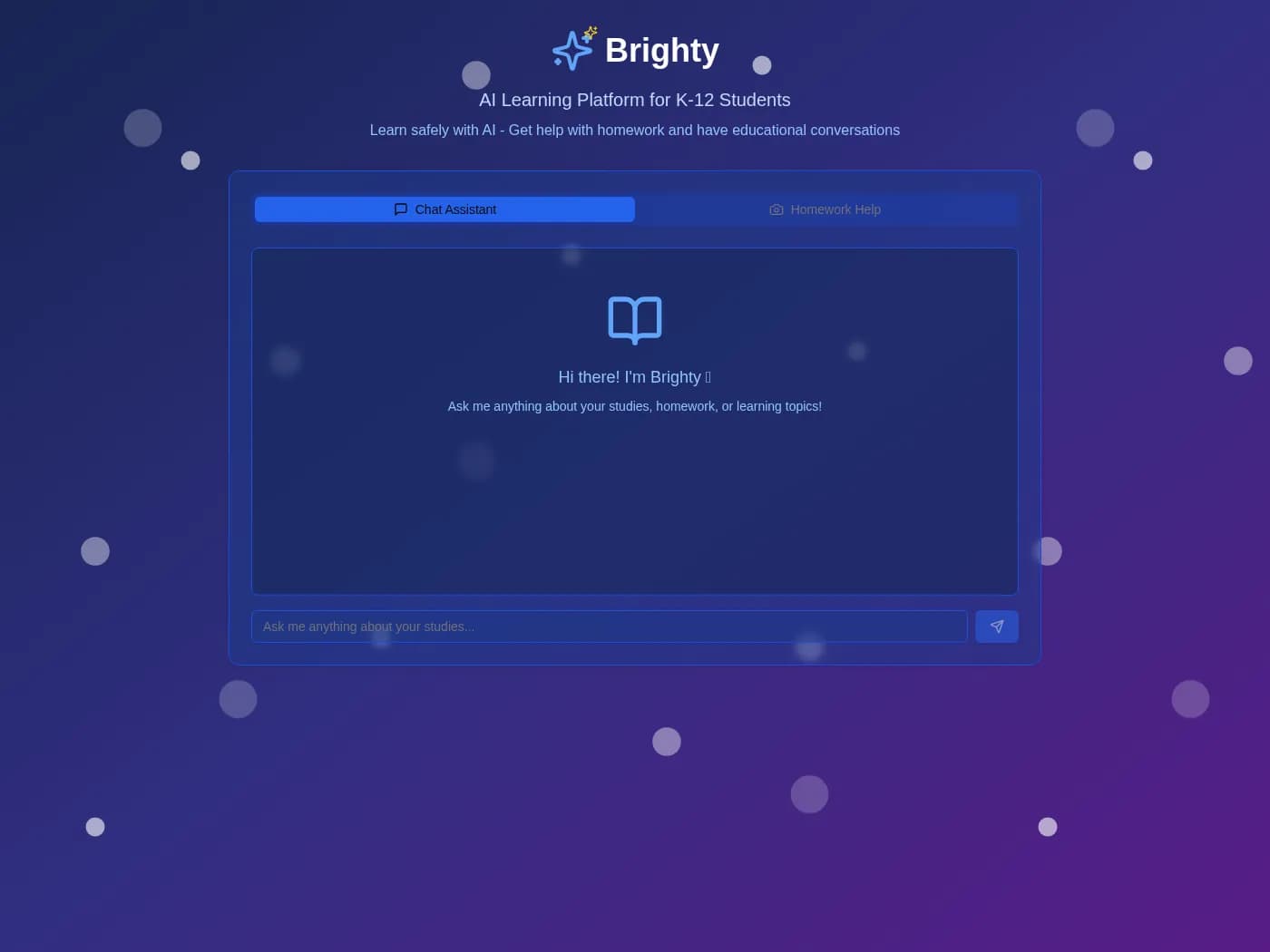 Brighty - AI Learning Platform for K-12 Students
