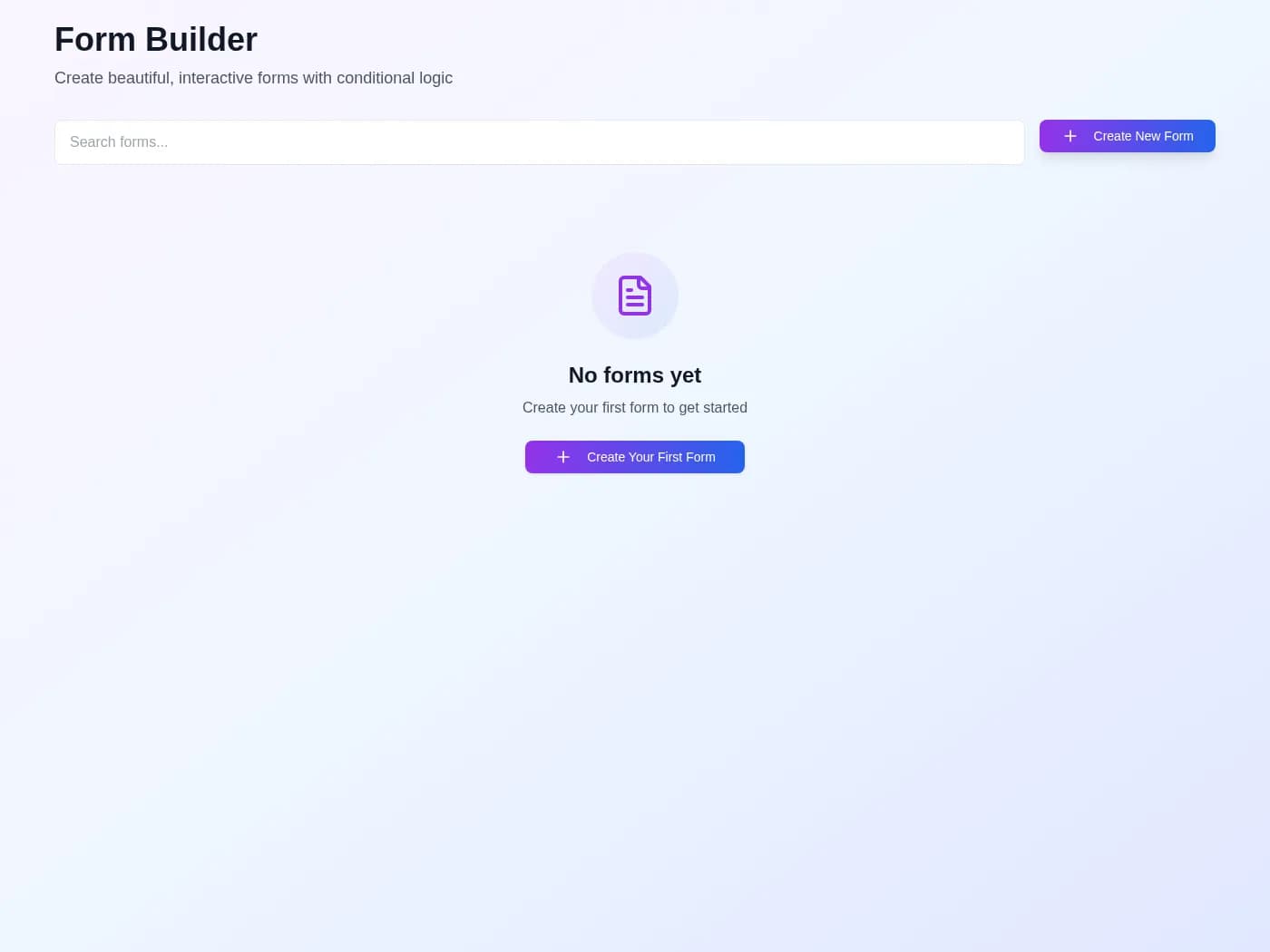 Typeform-style Form Builder