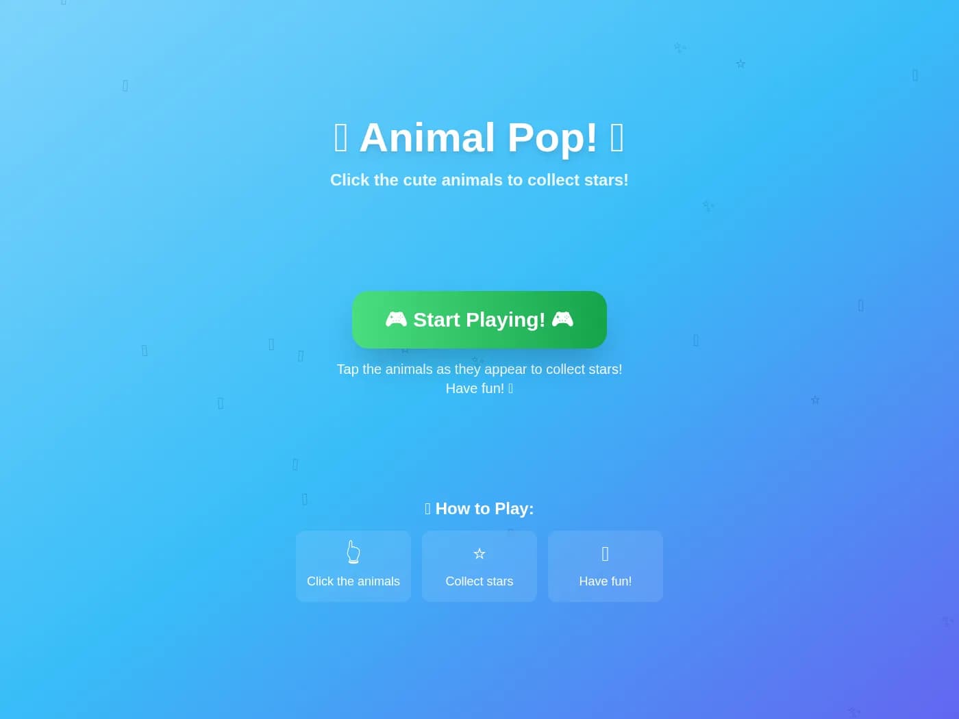 Fun Game for 4 Year Olds