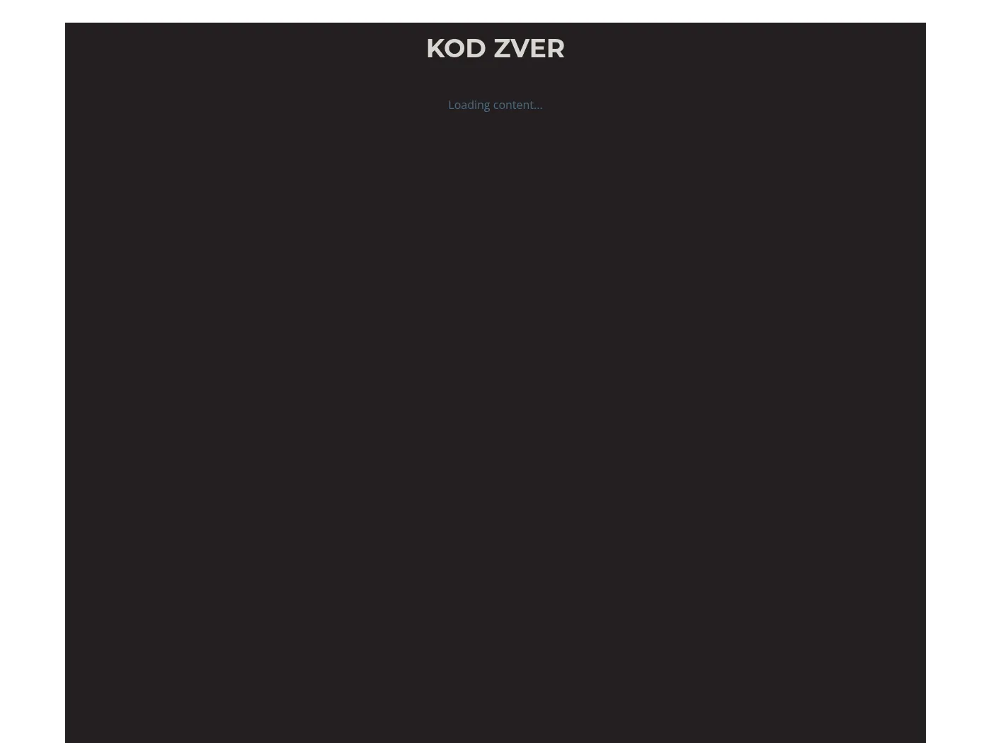 Kod Zver Sales Page
