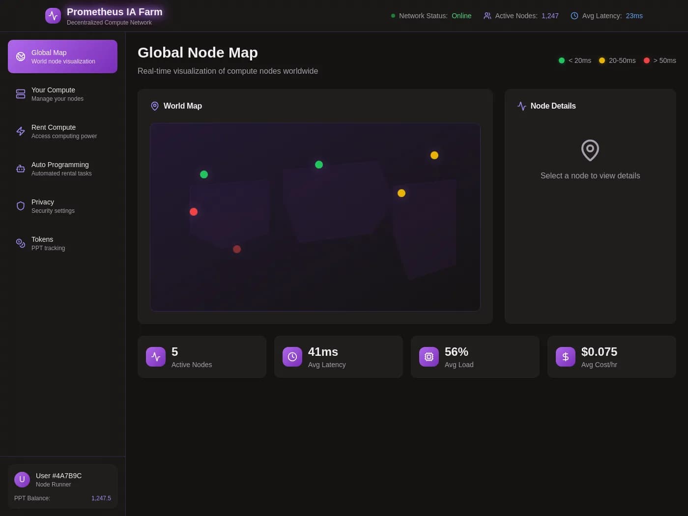 Prometheus IA Farm - Decentralized Compute Manager
