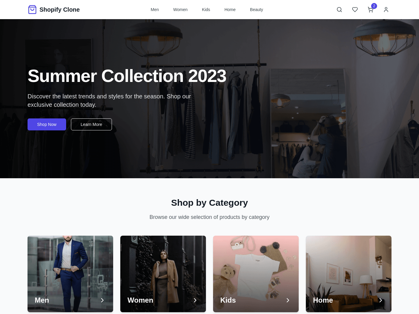 Shopify Clone