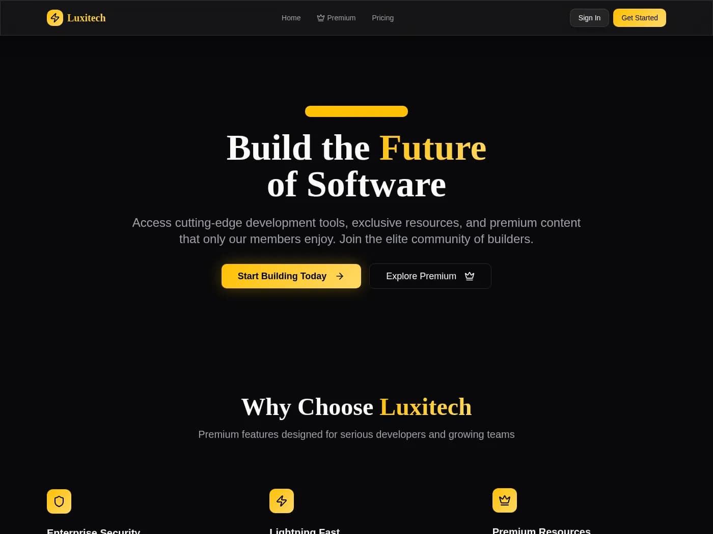 Premium Software Company Website with Gated Content