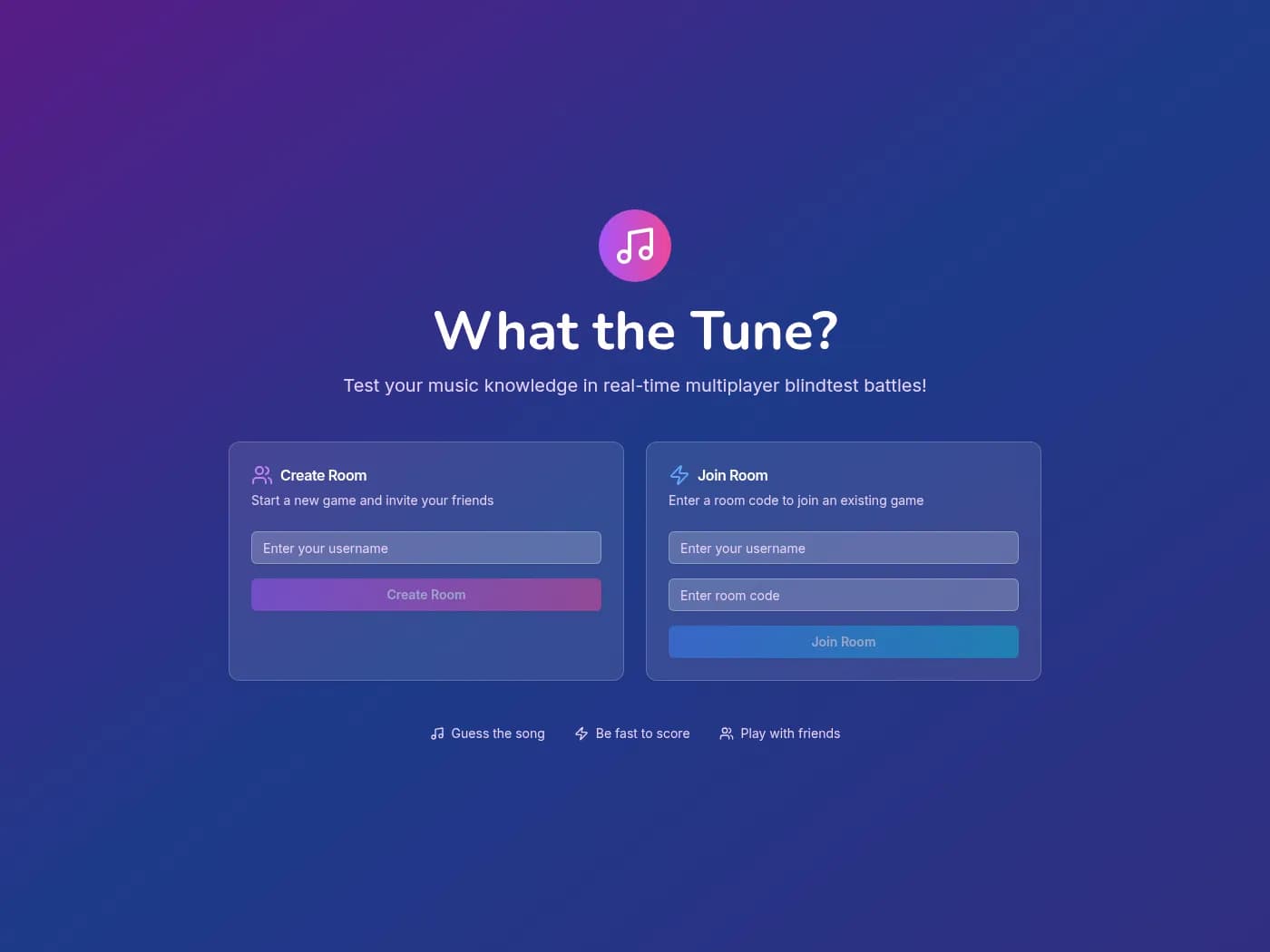 What the Tune? Blindtest Game