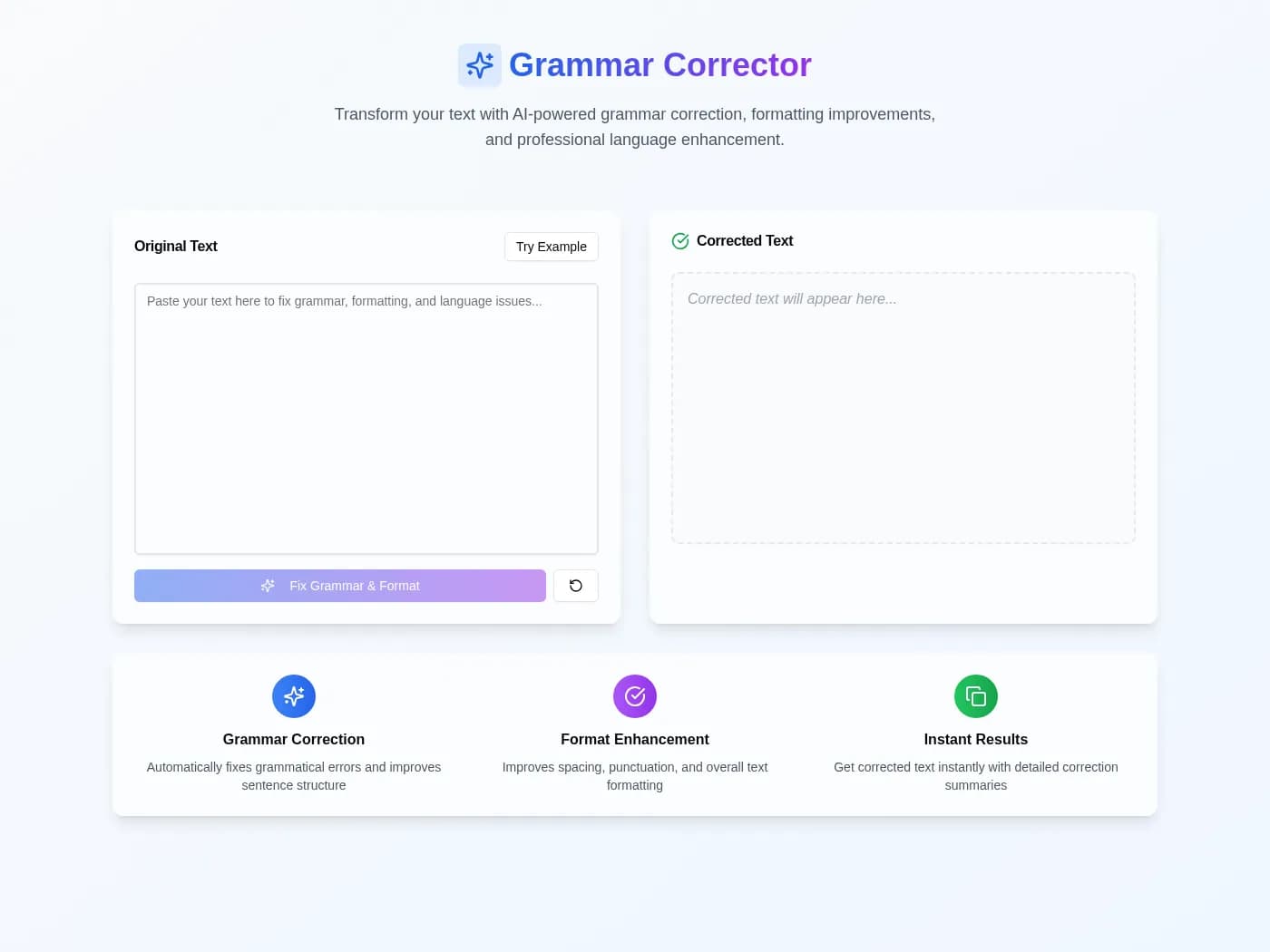 Text Grammar and Format Corrector
