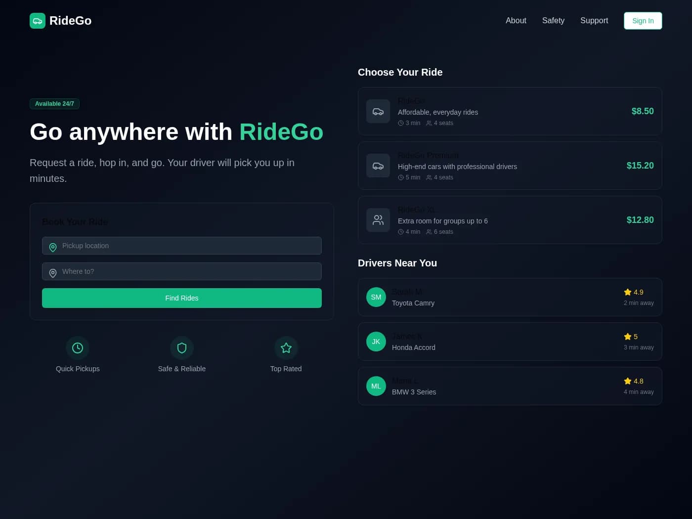 Cab Booking Platform