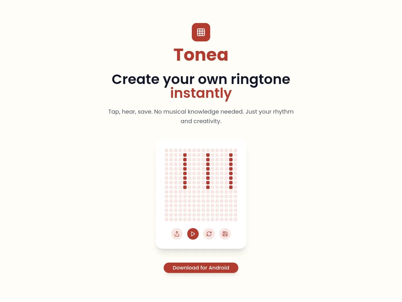 Tonea App Website