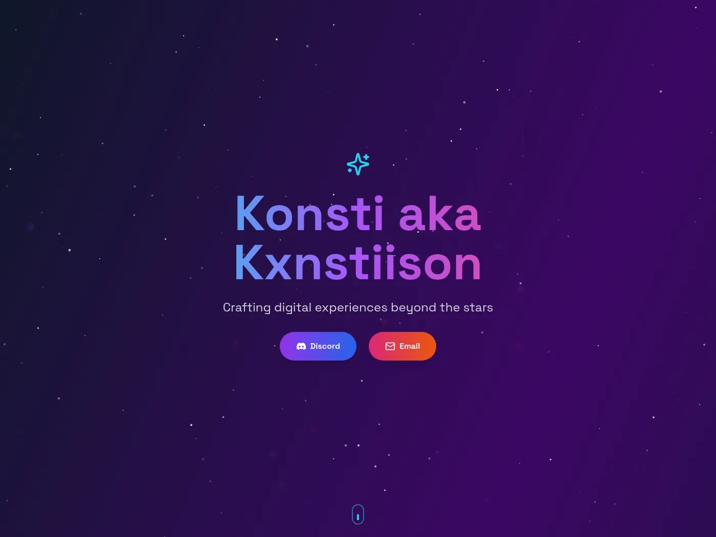 Space Themed Portfolio