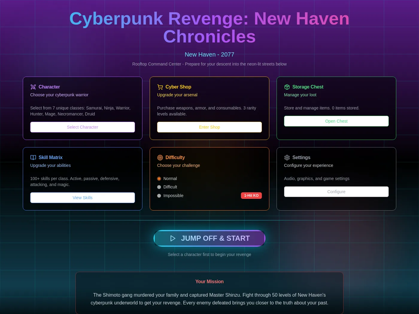 Cyberpunk Revenge: New Haven Chronicles