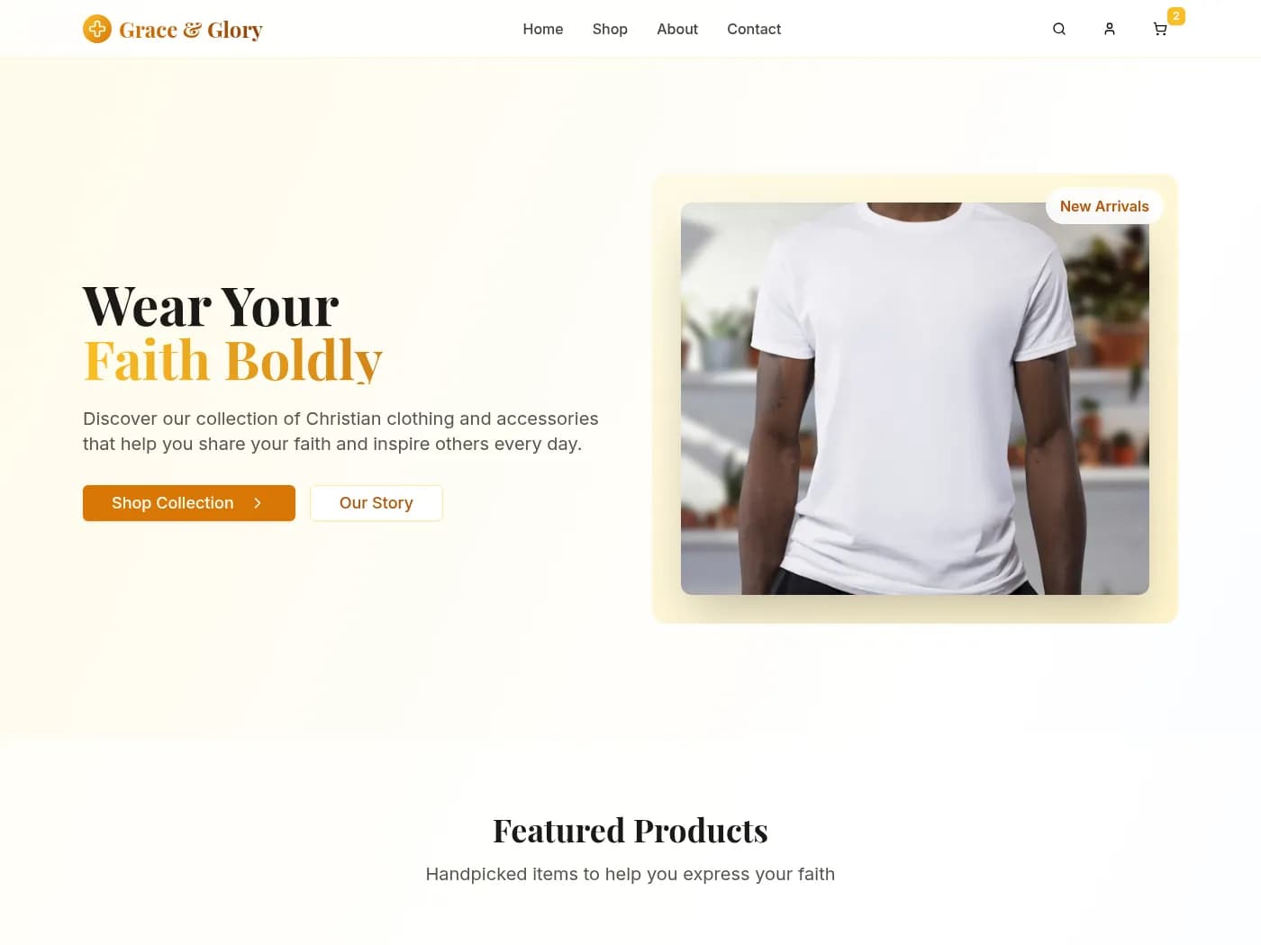 Christian Clothing and Accessories Website