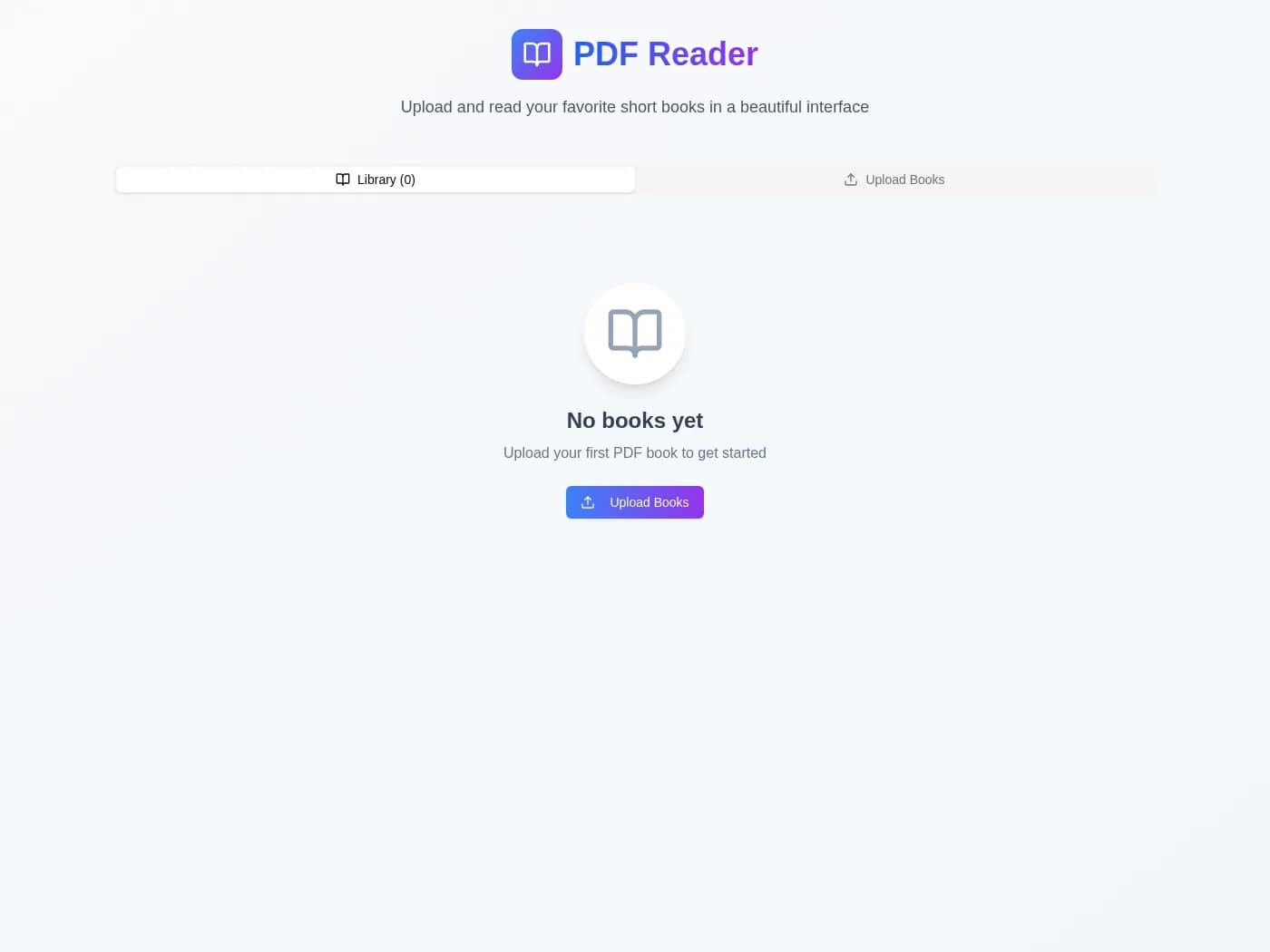 PDF Short Book Reader