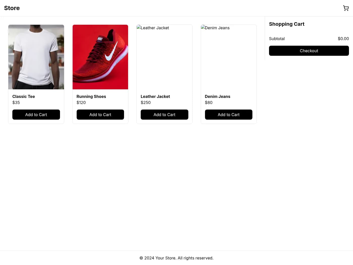 Clothing and Shoe Store