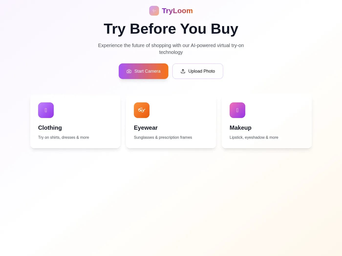 TryLoom Virtual Try-On App