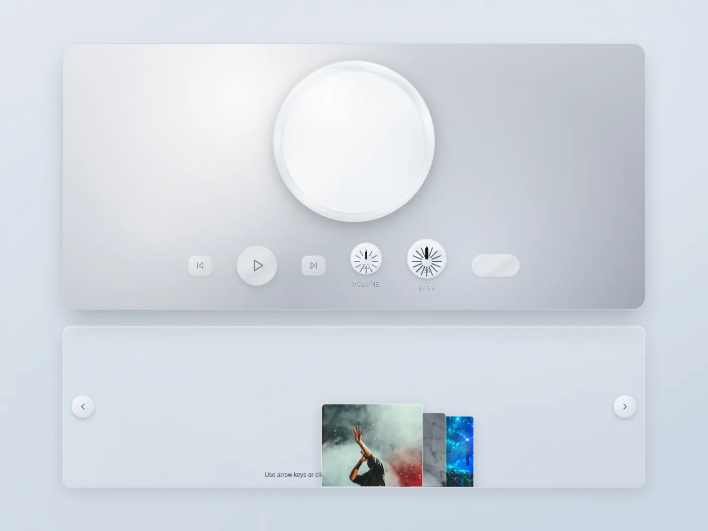 Hyper-Realistic 2000s Skeuomorphic CD Player UI